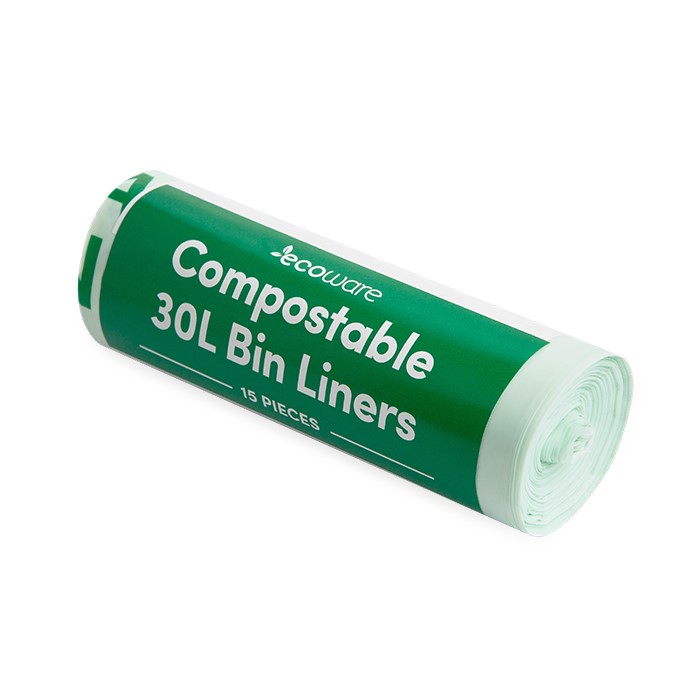 30L Compostable Bin Liner - Ecoware - Rubbish Bags (Insinc Products Ltd)